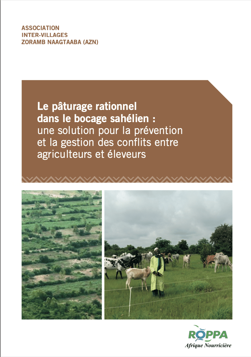 Le pâturage rationnel dans le bocage sahélien : une solution pour la ...